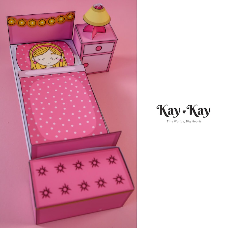 Printable 3D Paper Room Template, Paper Crafts Digital Download, Crafts ...