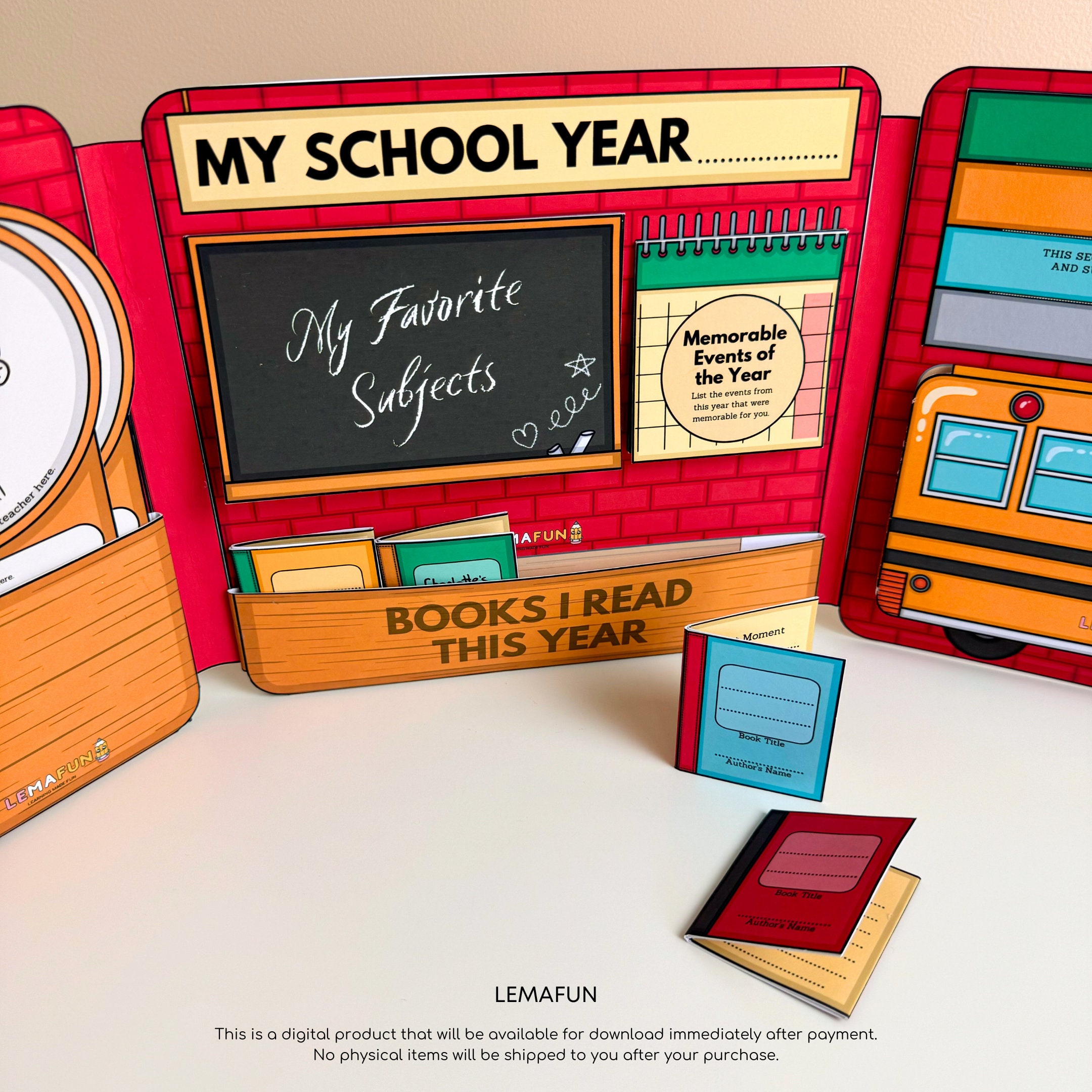 DIY Project My School Year Lapbook Printable Kids Activities Homeschool ...