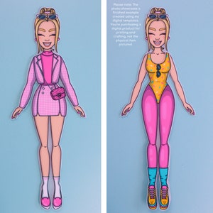 Printable Paper Dolls Dress up Kit, Dreamy Wardrobe, DIY, Instant ...