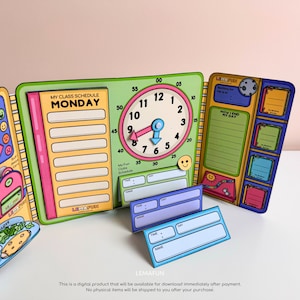 Printable Lapbook My Day for Kids 6-8 Y.o. Homeschool Educational ...