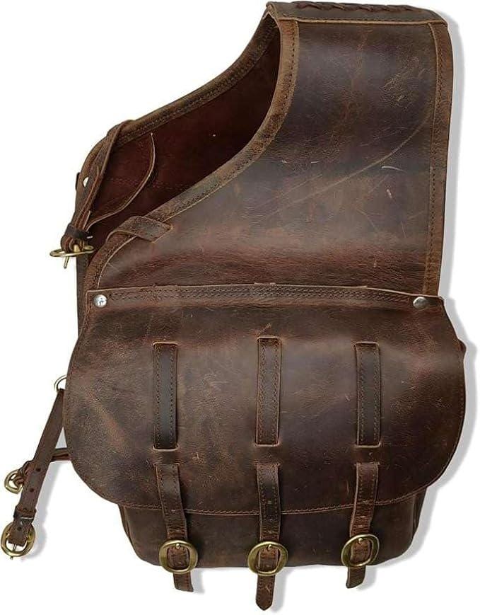 Leather Pommel Saddle Bags | Western Horse Trail Riding Bag - Etsy