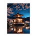 Japanese Temple Poster Art Japanese Poster Decoration Japanese ...