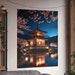 Japanese Temple Poster Art Japanese Poster Decoration Japanese ...