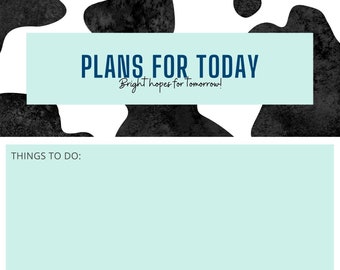 Cow Print Planner, Cow Print Calendar, Digital Cow Print Schedule ...