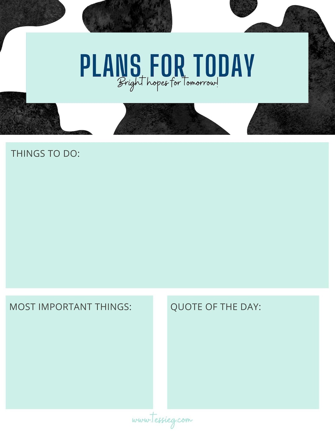 Cow Print Planner Digital Download - Etsy