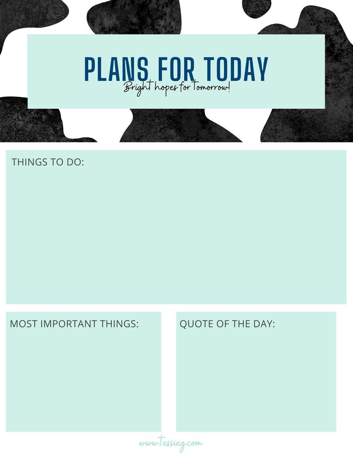 Cow Print Planner Digital Download - Etsy