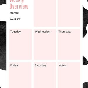 Cow Print Planner Digital Download - Etsy