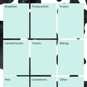 Cow Print Planner Digital Download - Etsy