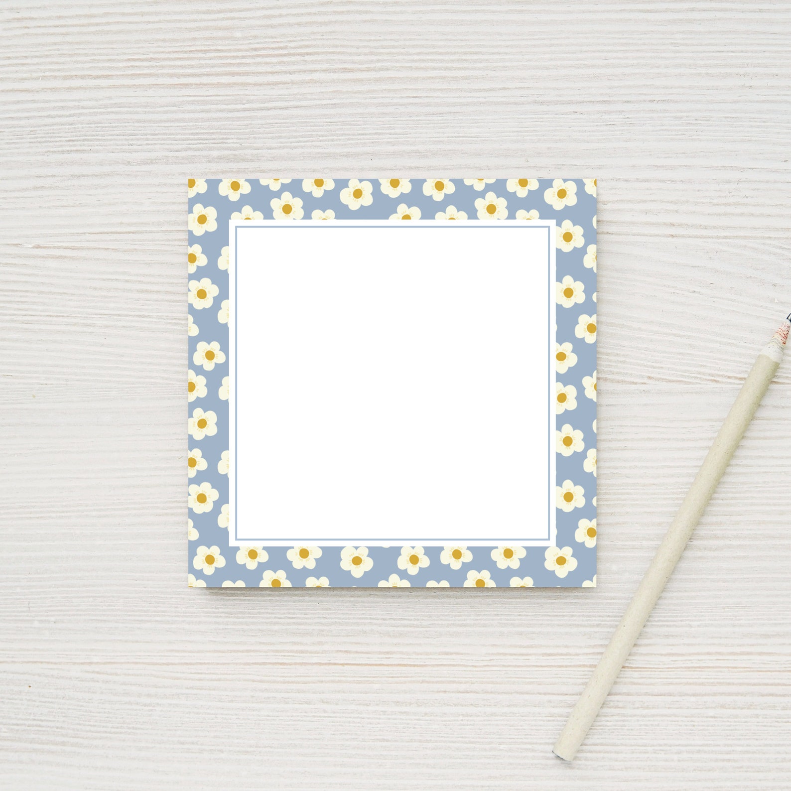 Notepad Daisies, Floral Post It, Printable Memo Pad, Instant Download ...