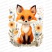 Cute Fox Clipart, Fox Illustration, Printable Watercolor Clipart, High ...