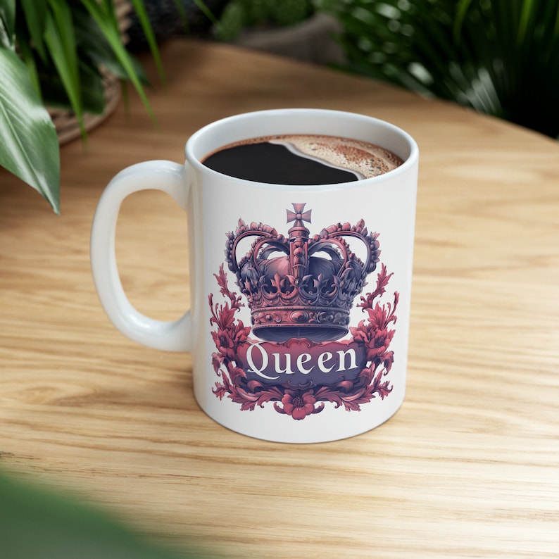 Queen Mug, Queen, Self Love Mug, Cute Mug, Coffee, Tea, Baddie, Crown ...