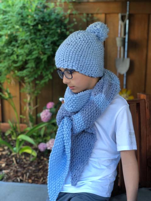 KNITTING Pattern-unisex Scarf and Hat Knitting Pattern-pdf for Hat and ...