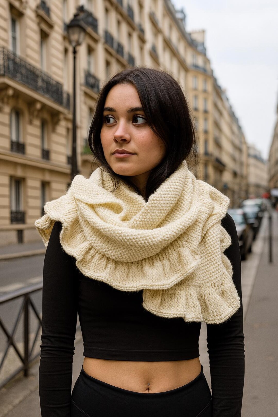 Knitted Scarf Pattern-knitted Wrap Pattern-oversized Scarf Pattern ...