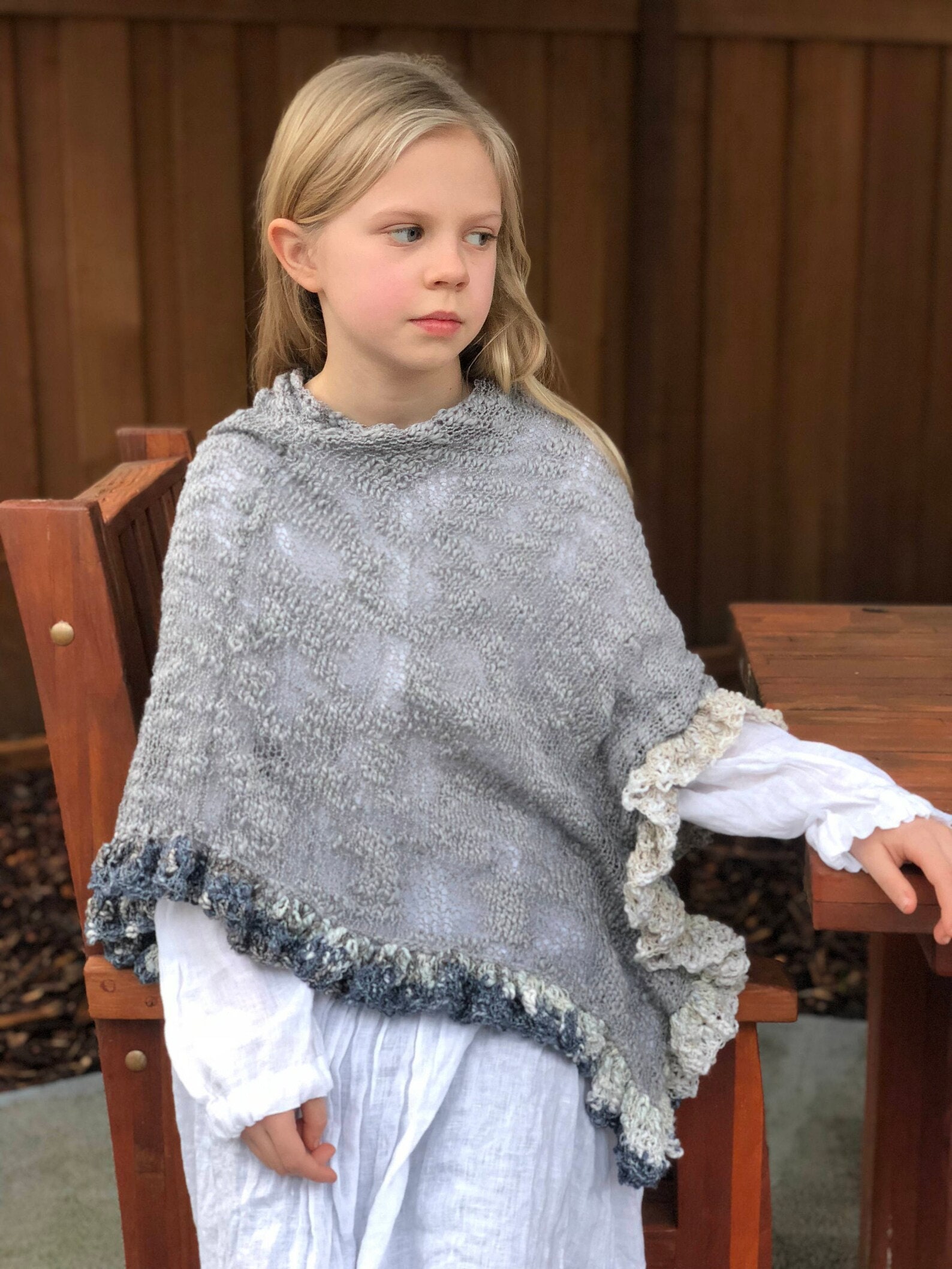 PDF Poncho Pattern,knitting and Crochet Poncho Pattern, Cora Poncho ...