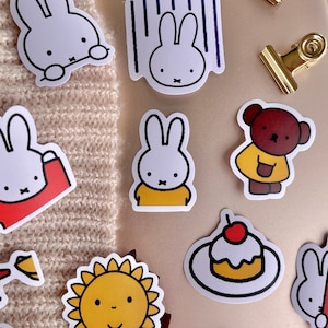 10/25/50pcs Sticker Pack of Cute Miffy Kawaii Bunny Stickers and Decals ...