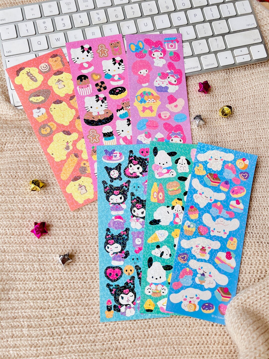 New Kitty Inspired Cartoon Character Sticker Sheet for Polco, Deco ...
