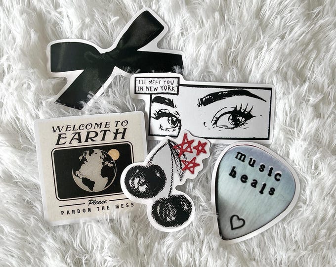 10/25/50pcs Sticker Pack of Pink Silver Metallic Y2K It Girl Futuristic ...