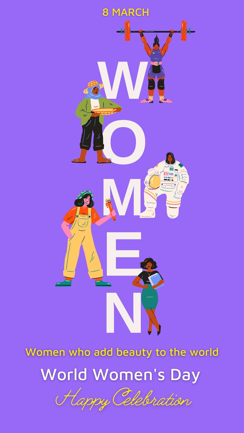 8 March International Women's Day Poster - Etsy