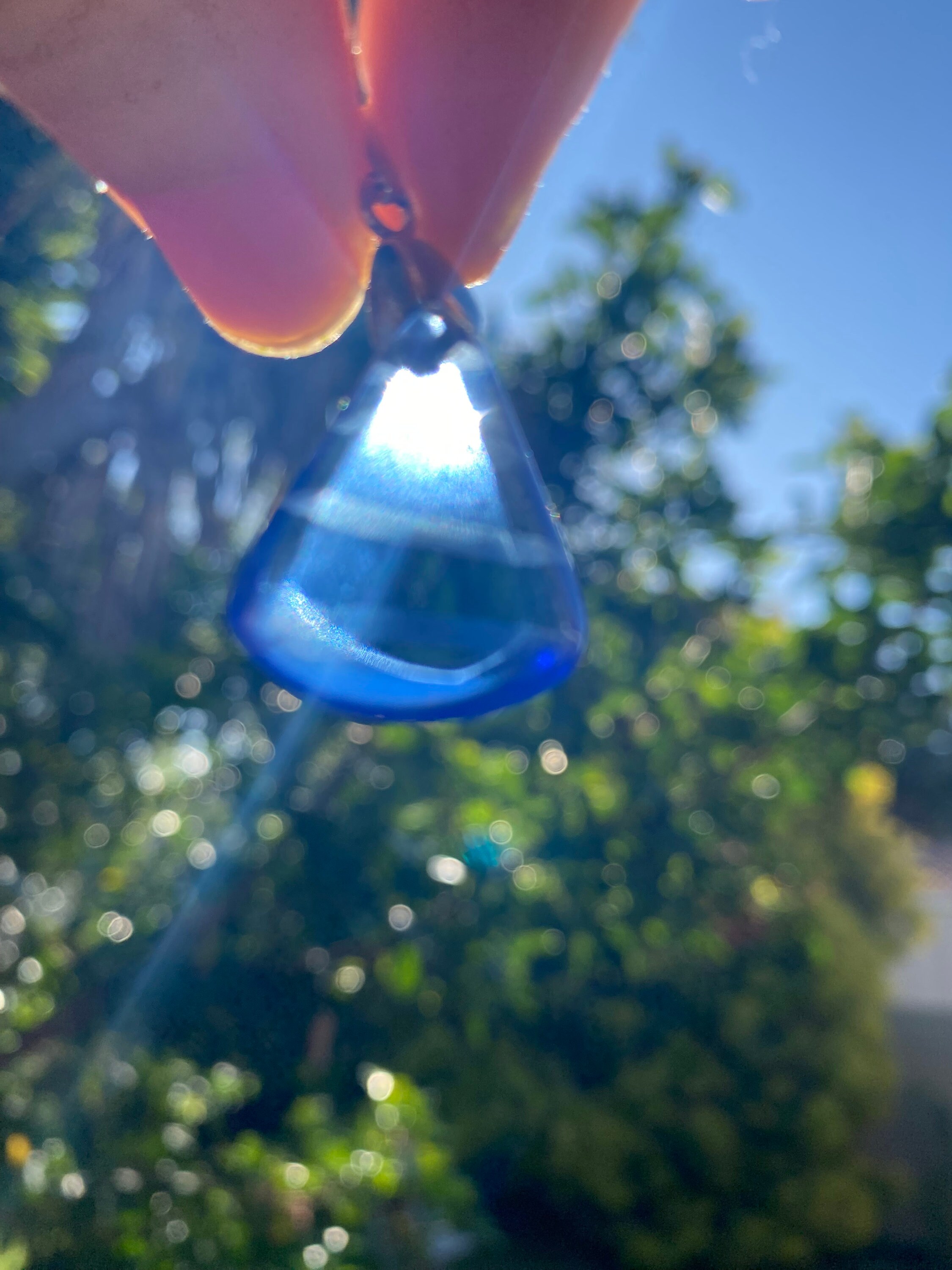 Pleiadian Blue Diamond White Photonic Light Andara Polished Pendant - Etsy