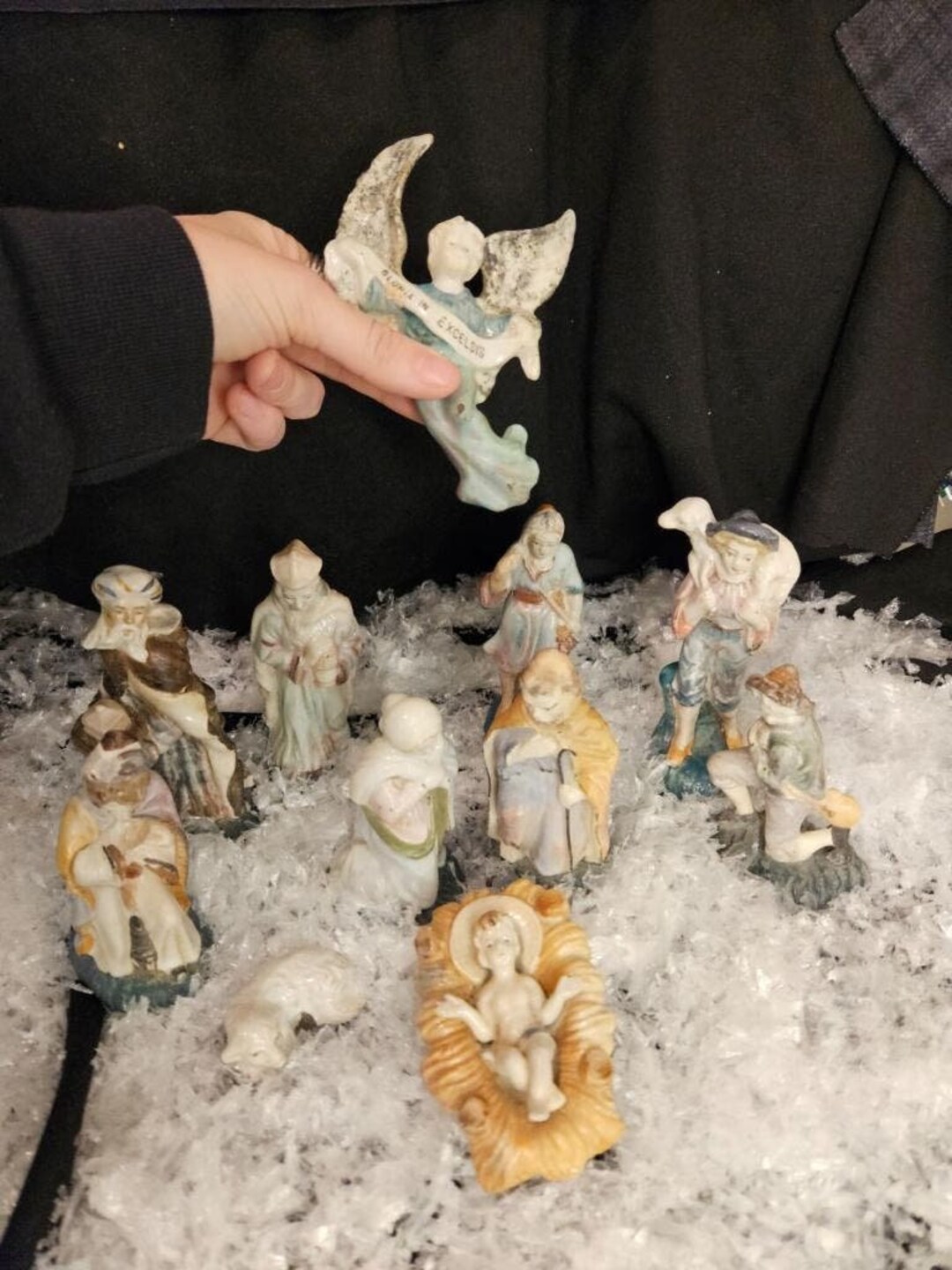 Rare Vintage Porcelain Japanese Hand-painted Nativity Manger Scene - Etsy