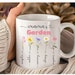 Personalized Birth Flower Mug With Name Custom Floral Plant Mom Mug ...