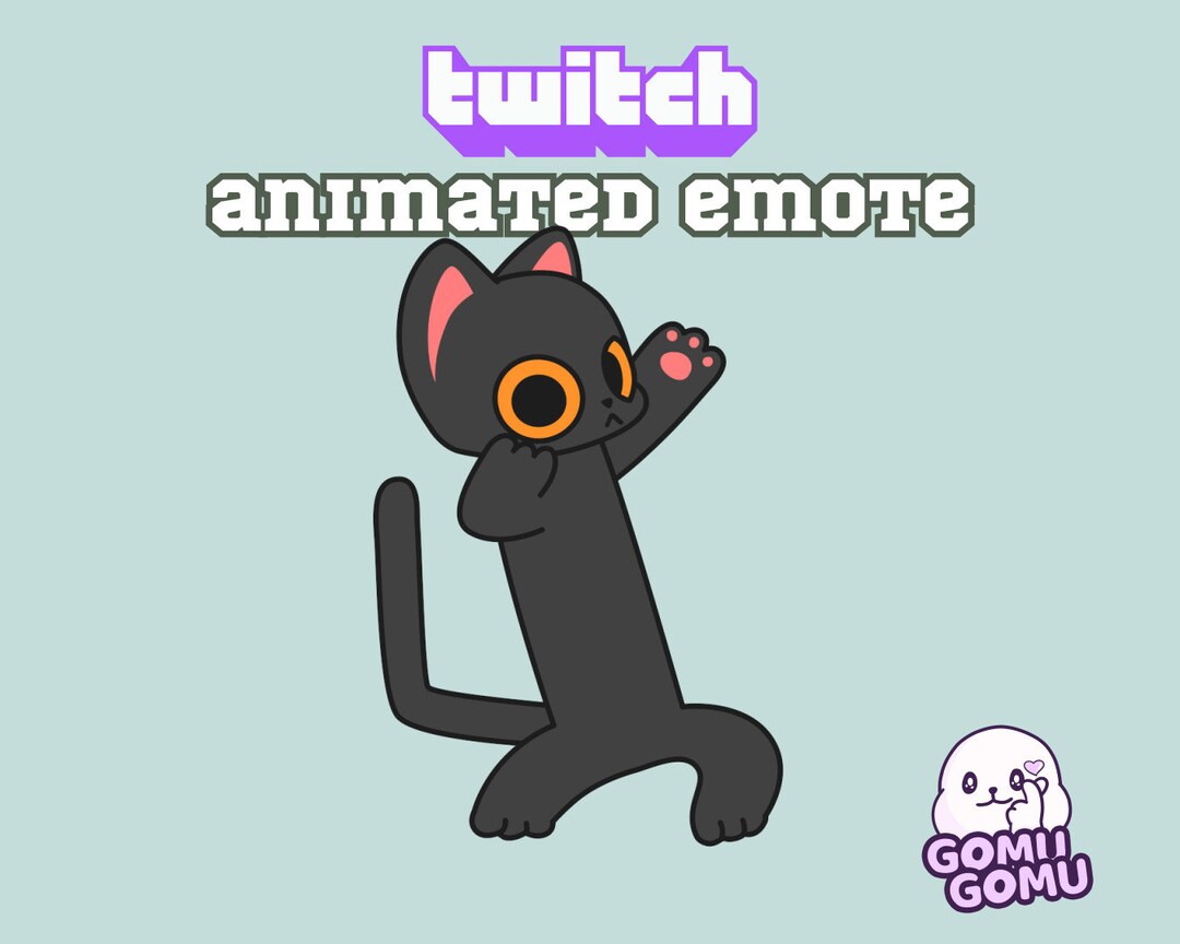 Animated Twitch Emote, Dancing Cat, Black Toothless Cat Dance, Cute ...