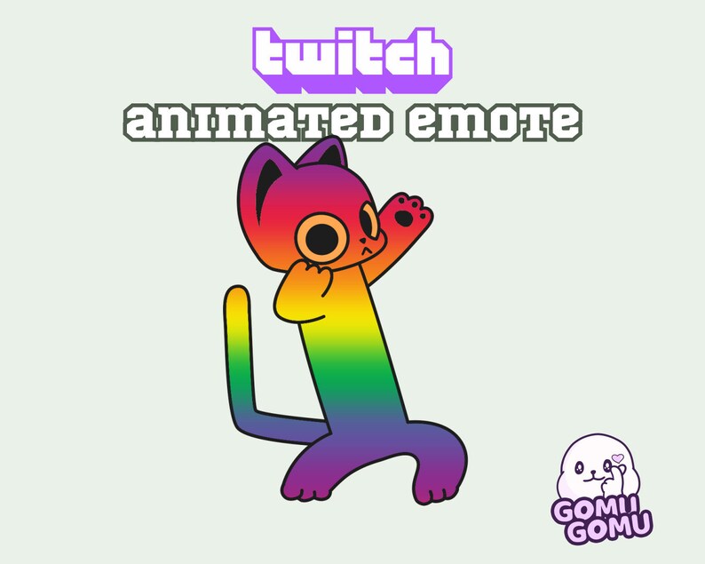 Animated Twitch Emote, Dancing Cat, Rainbow Toothless Cat Dance, Cute ...