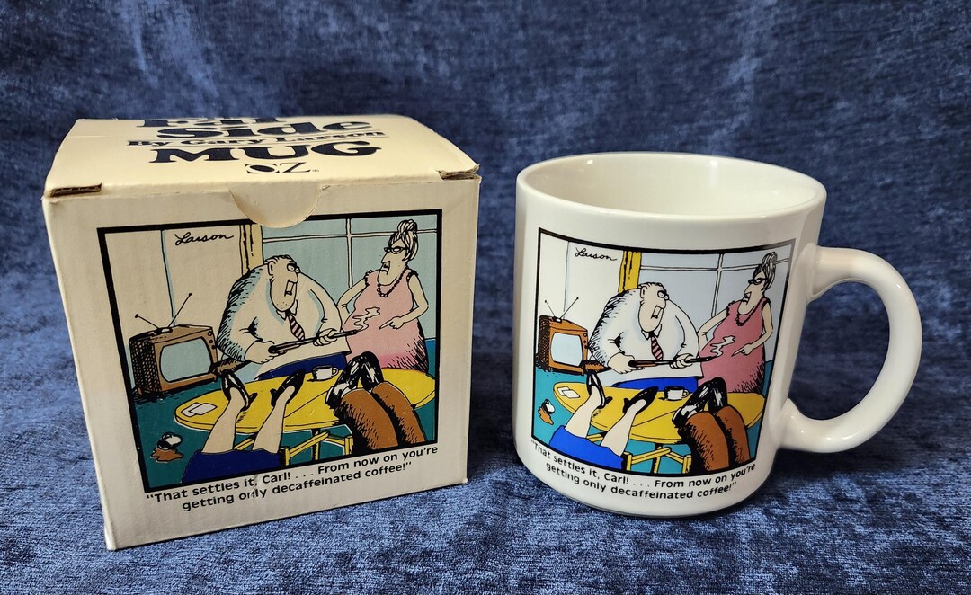 The Far Side by Gary Larson 1980 Coffee Mug “carl Getting Only ...