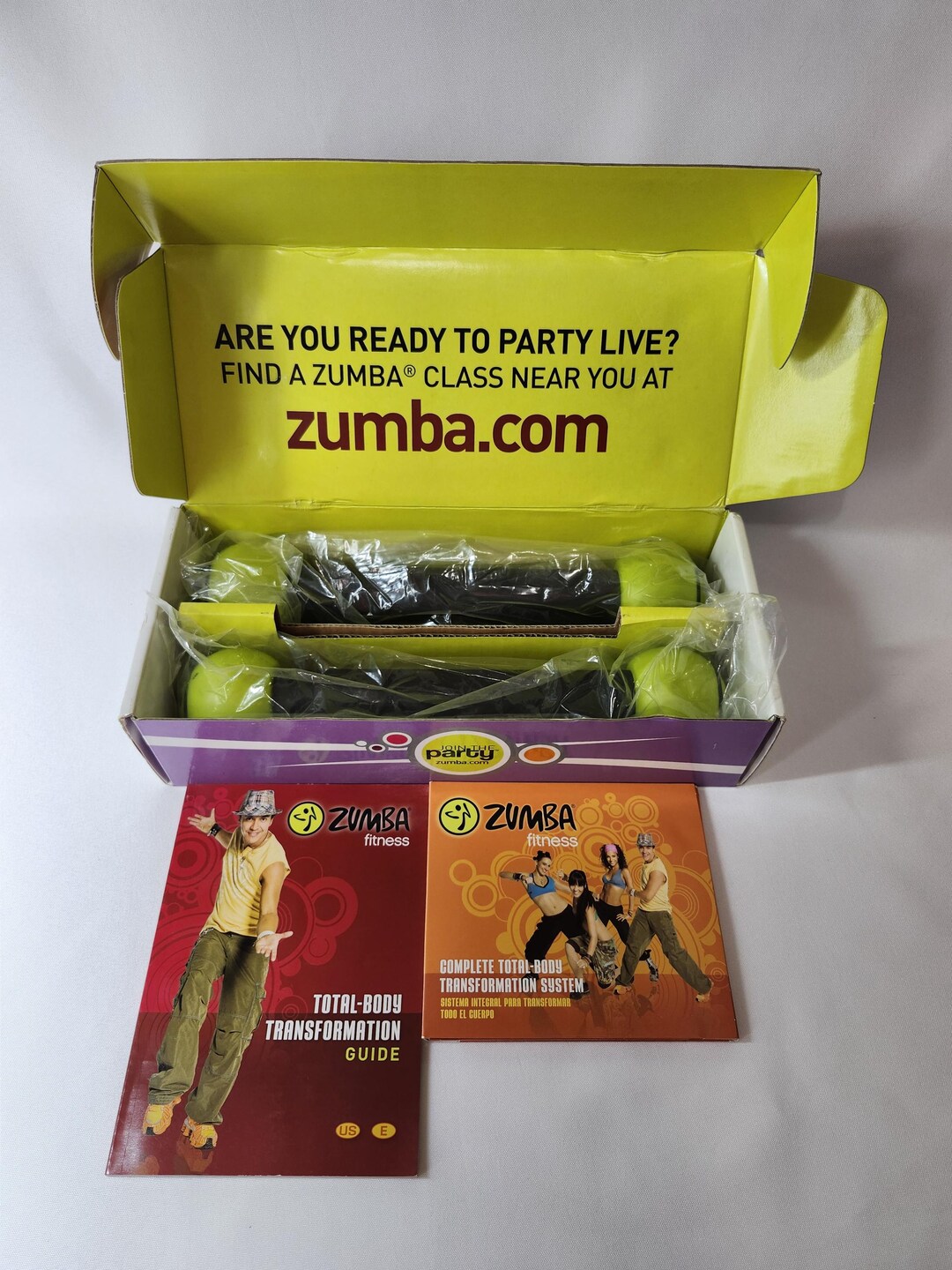 Zumba Fitness Total Body Transformation System DVD & Weighted Toning ...
