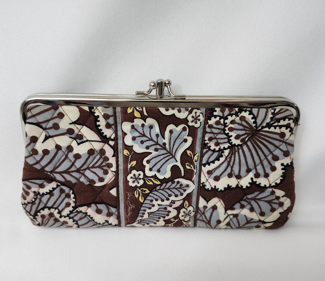 Vera Bradley State Blooms Purse Wallet Double Kiss Lock Wallet ...