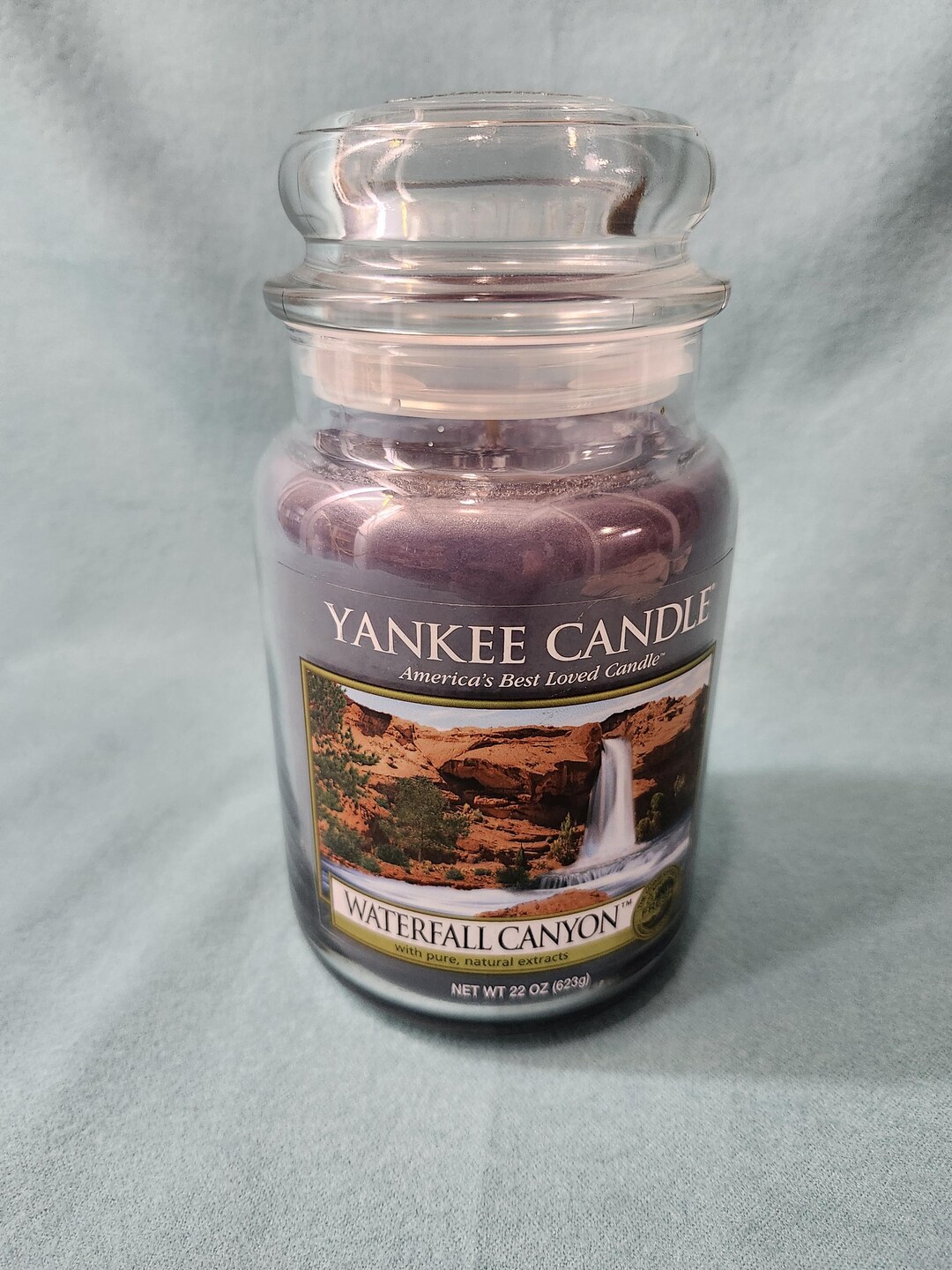 NEW Yankee Candle "waterfall CANYON” Large Jar 22oz With Lid Fresh ...
