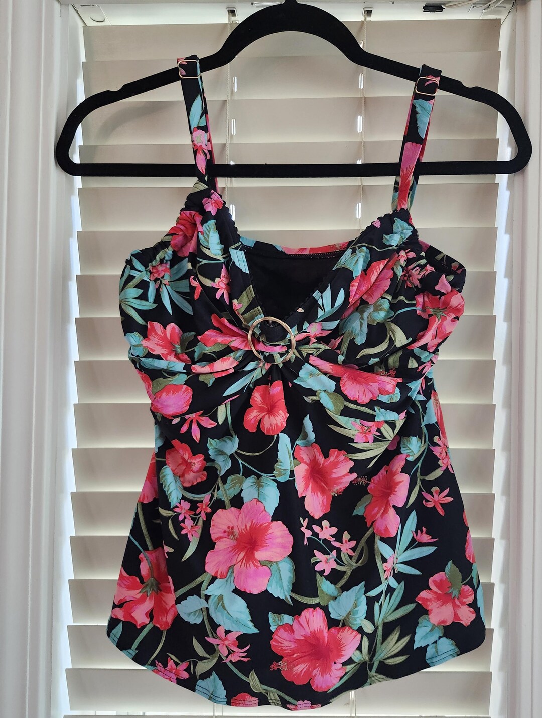 Coco Reef Tankini Top Size 34 D Built-in Underwire Bra Floral Swim - Etsy