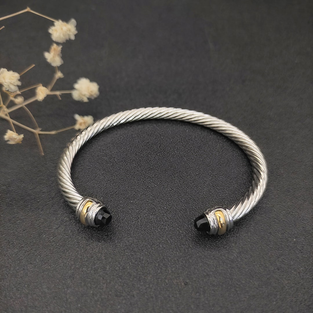 Cable Station Bracelet, Cable Cuff Bracelet, Classic Cablespira Station ...