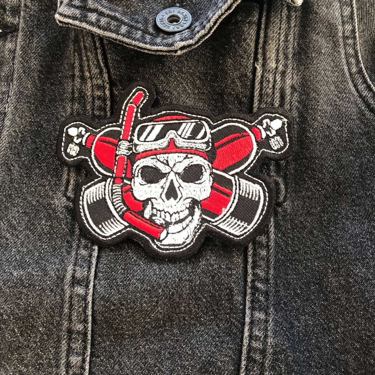 Bundle of the 4 Embroidered Patches Dedicated to Scuba Diving. Scull ...