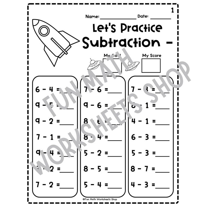 30 Math Worksheets-printable Addition and Subtraction to 20 Maths ...