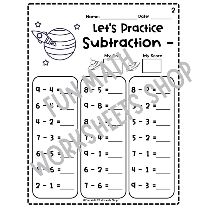 30 Math Worksheets-printable Addition and Subtraction to 20 Maths ...