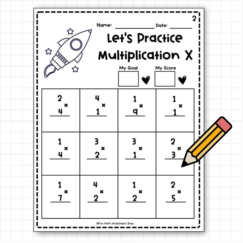 30 Printable Multiplication Worksheets, Single Digit Multiplication ...