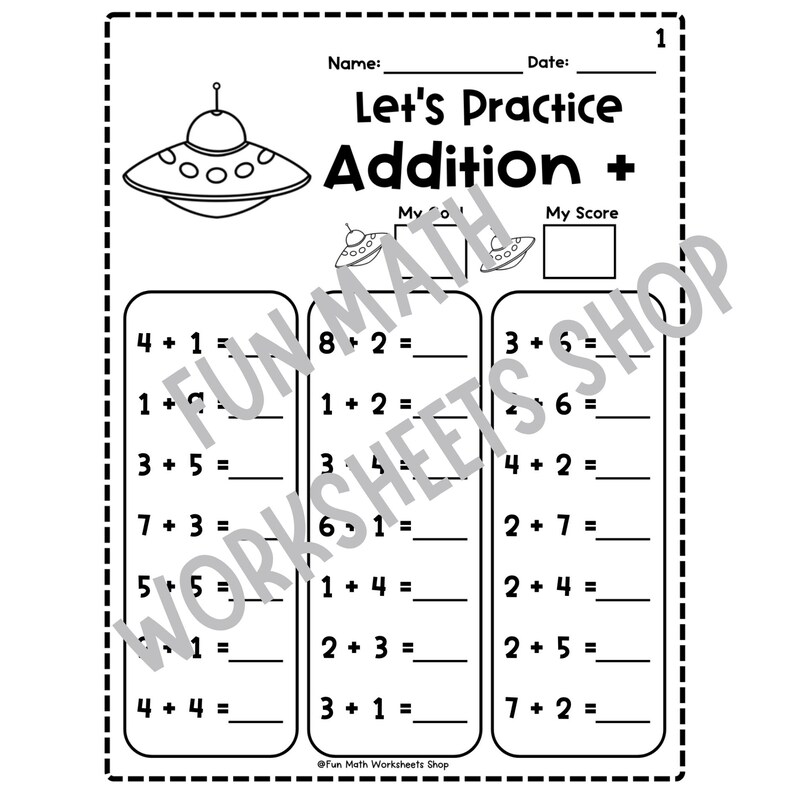 30 Math Worksheets-printable Addition and Subtraction to 20 Maths ...