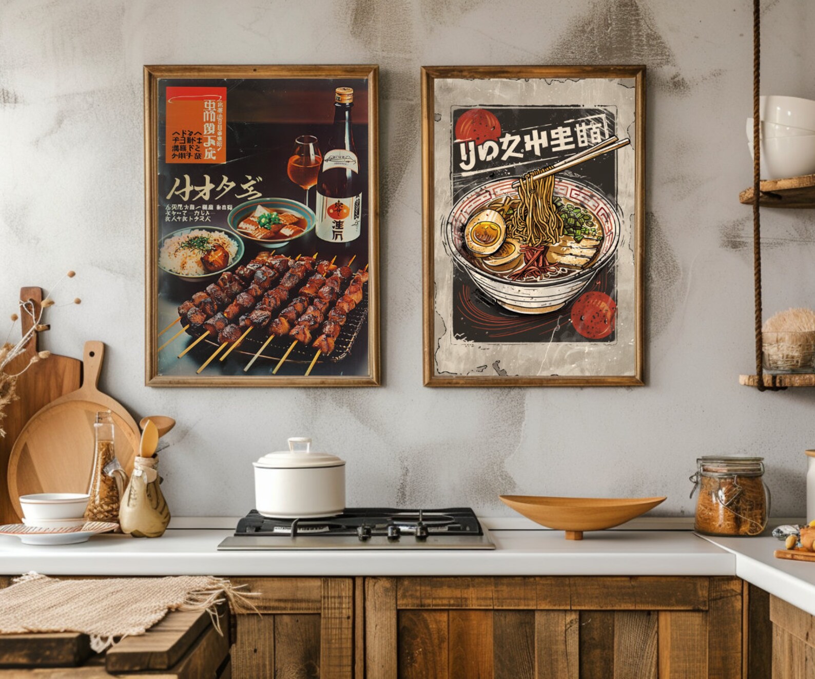 Japanese Poster Bundle for Kitchen and Restaurant Décor - 25 Premium ...