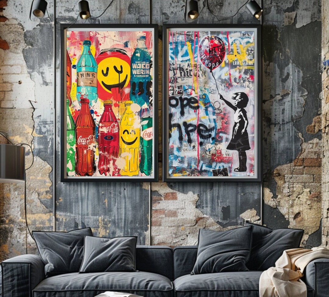 200-pack of Printable Designs in Pop-art Style Art Prints Wall Art ...