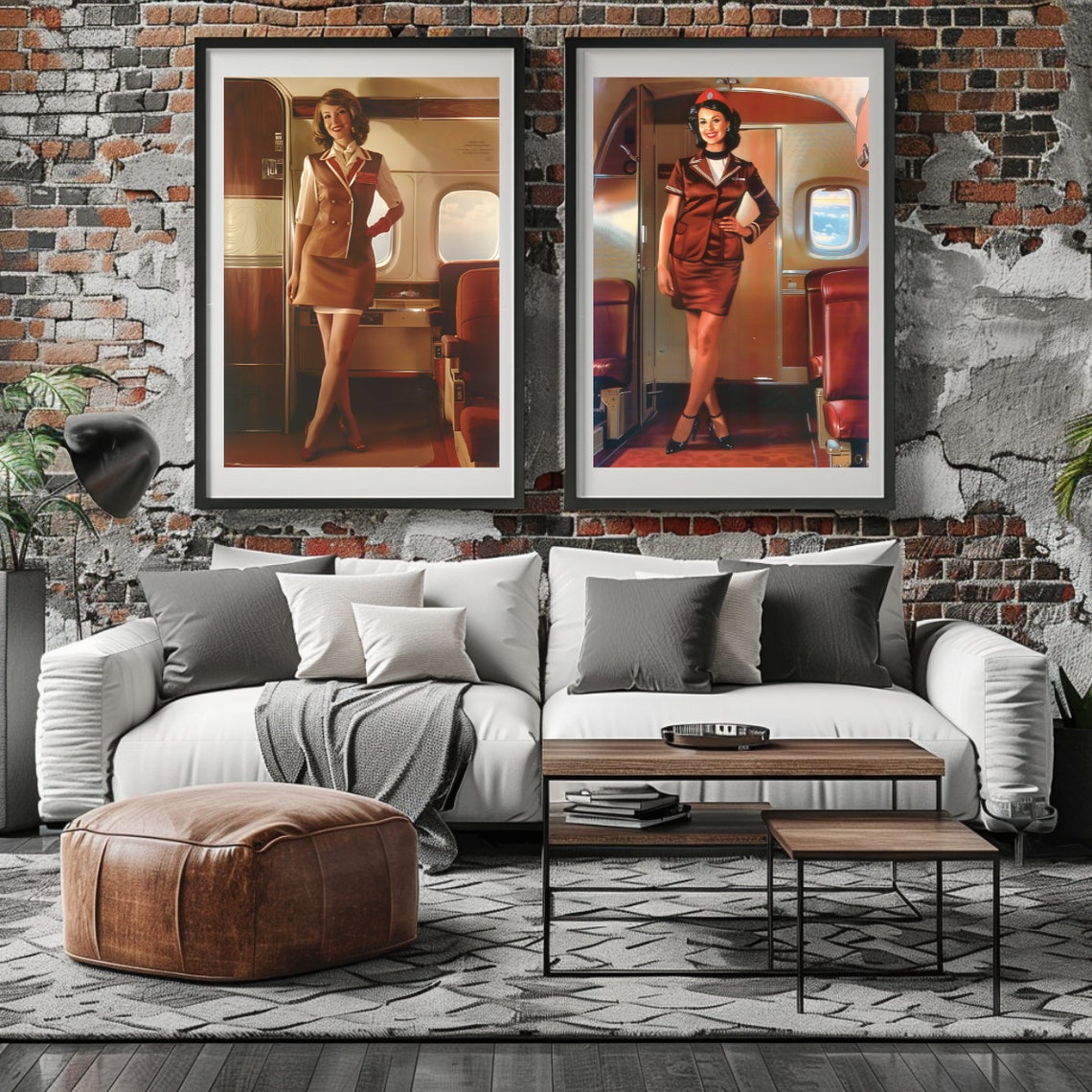 Retro Aviation Poster Bundle: 20 Premium Vintage Prints Inspired by Mid ...