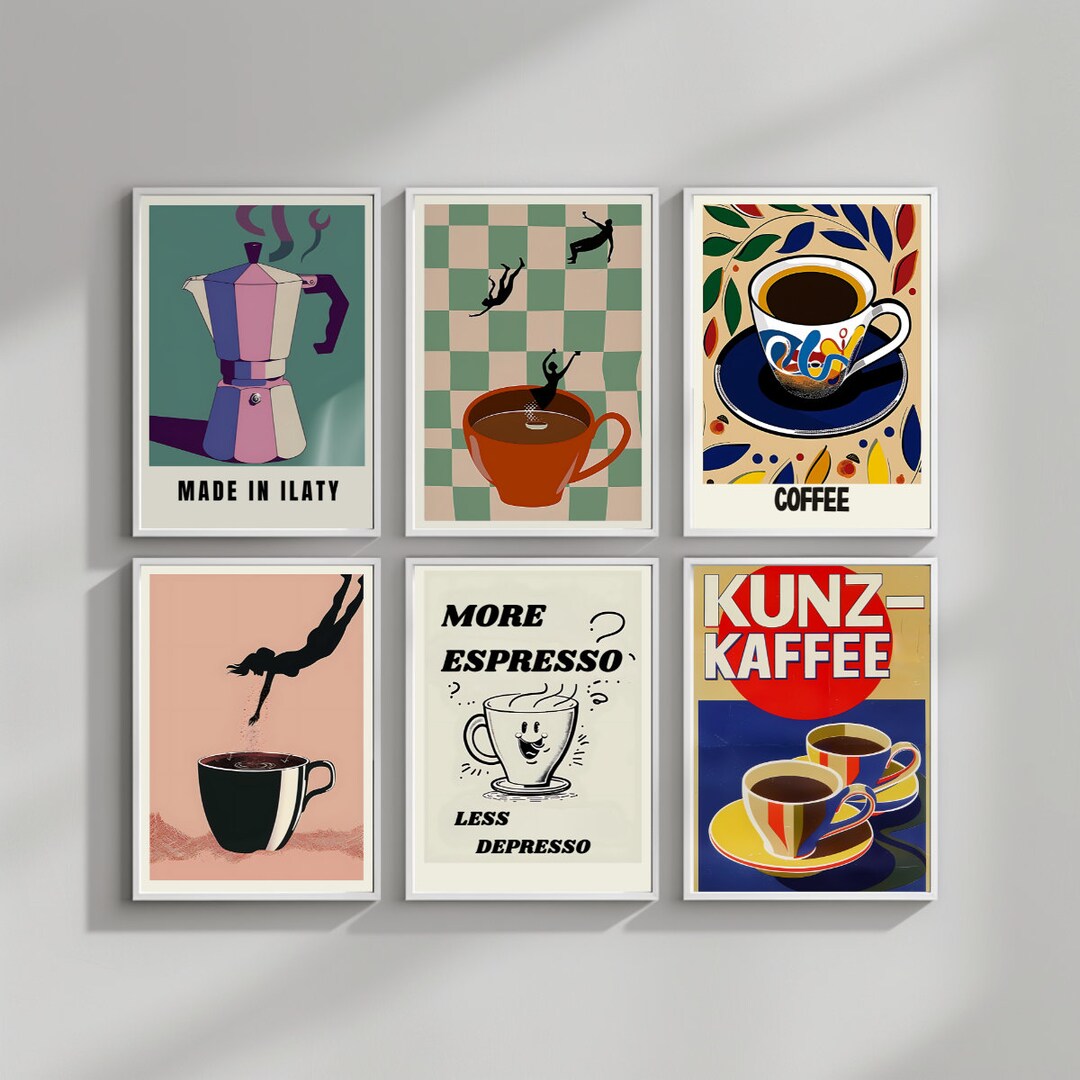 Coffee Poster Bundle: 30 Premium Coffee Art Printable Designs - Etsy