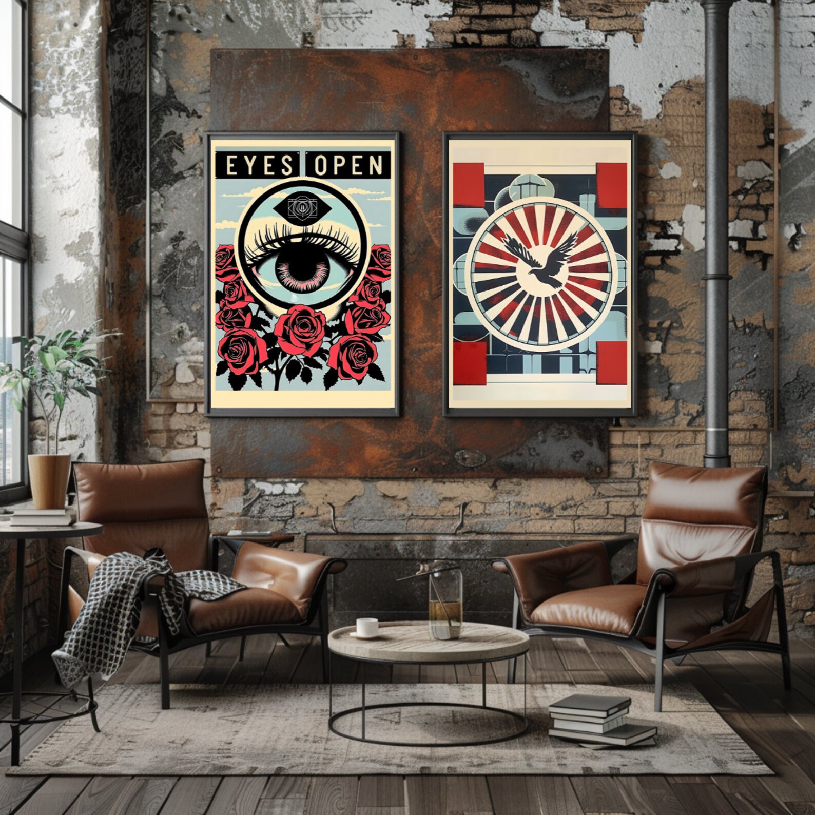 Bundle of 25 Shepard Fairey Inspired Posters Wall Art Printable Designs ...