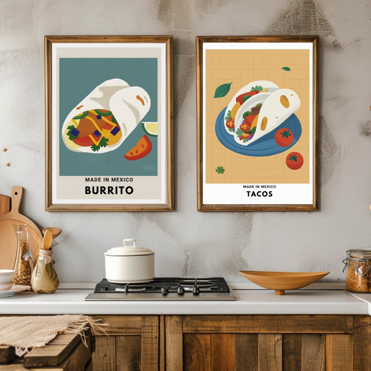Mexican Food Poster Bundle for Kitchen and Restaurant Décor - 20 ...