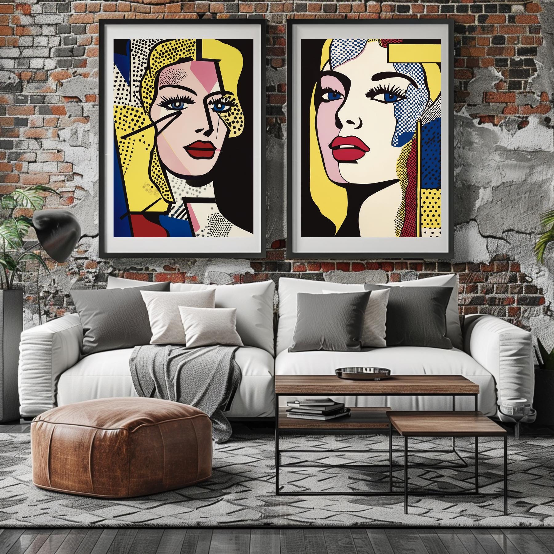 Pop Art Poster Bundle Inspired by Roy Lichtenstein – 25 Printable Wall ...