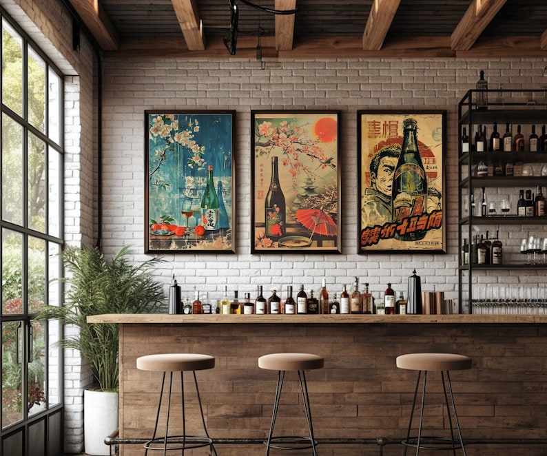 Japanese Poster Bundle for Kitchen and Restaurant Décor - 25 Premium ...
