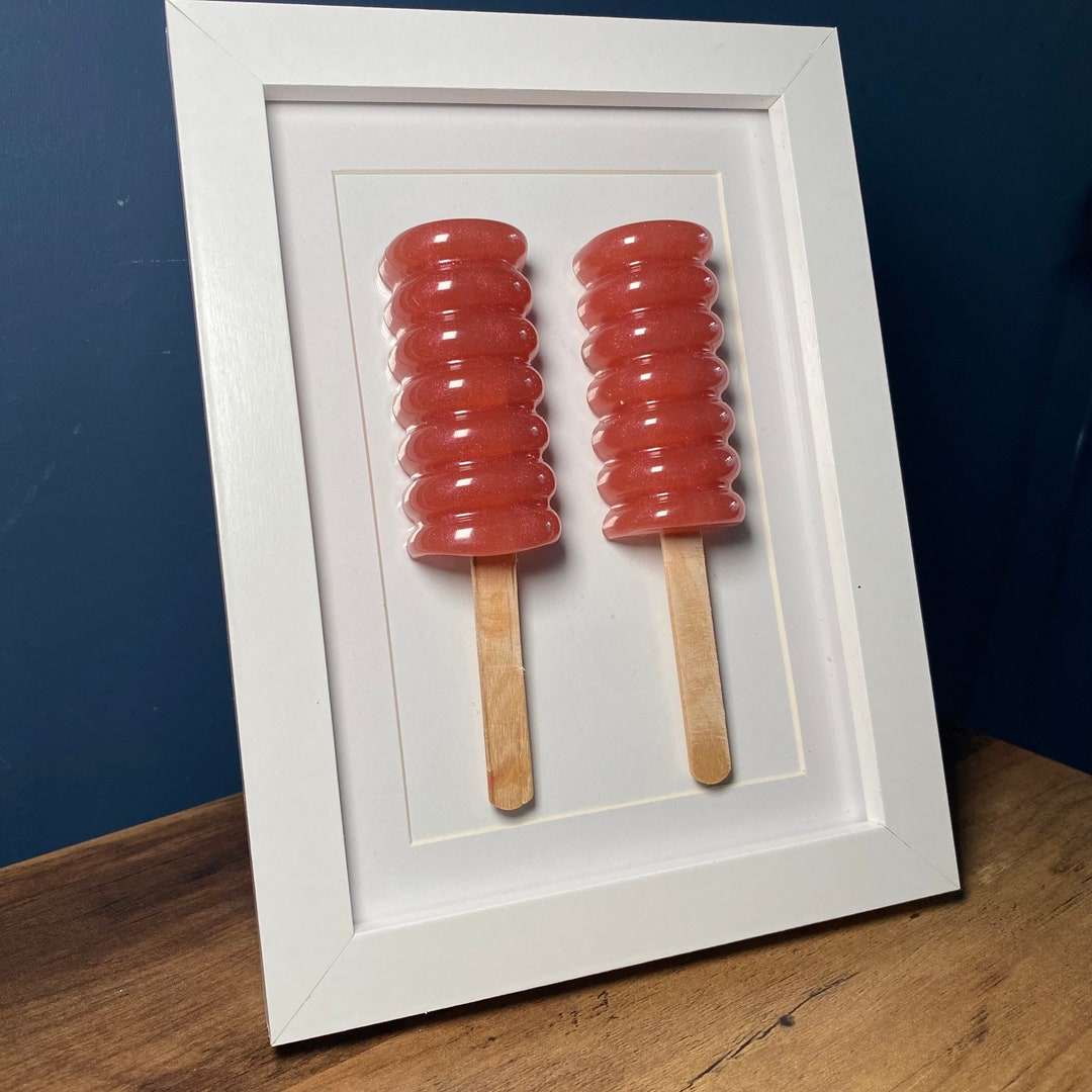 Ice Lolly Wall Art Resin, Lolly Wall Art, Popsicle Wall Art, Resin Wall ...