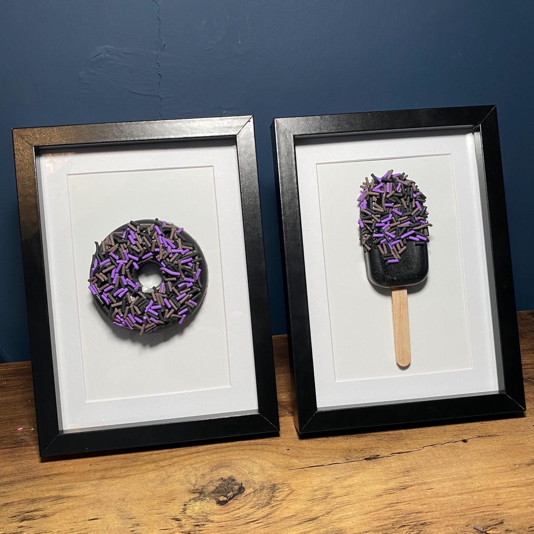 Ice Lolly Wall Art Set, Popsicle Wall Art, Resin Wall Art, Epoxy Wall ...