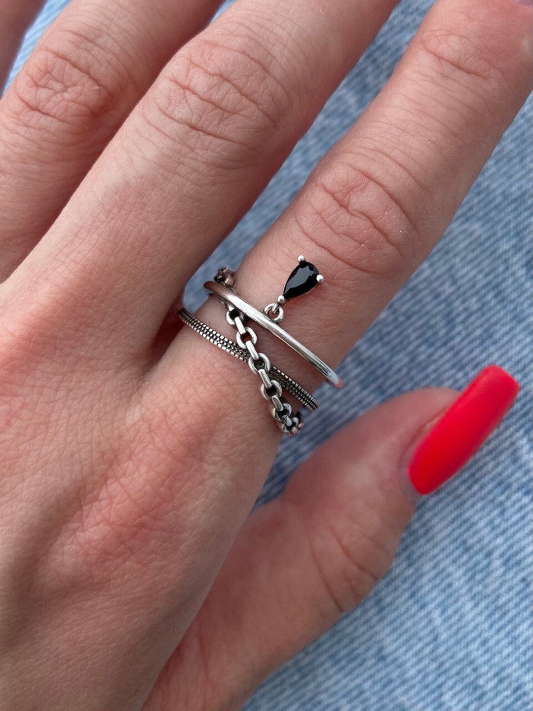 Minimalist Ring,simple Ring,adjustable Silver Ring,silver Ring - Etsy