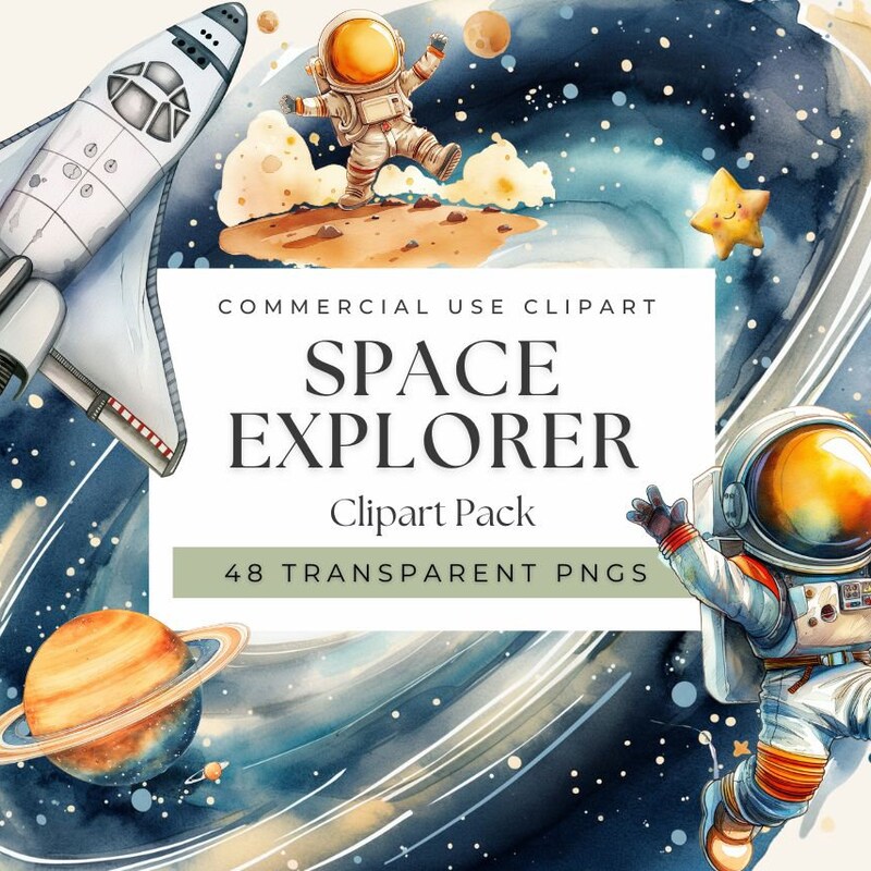 Outer Space Clipart - Etsy